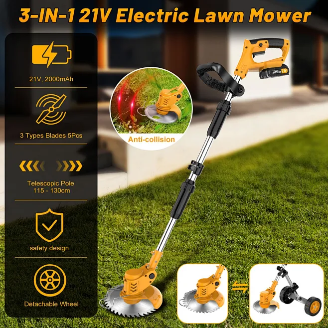 Amazon.com : Electric Weed Wacker, Cordless Weed Eater Battery Powered ...