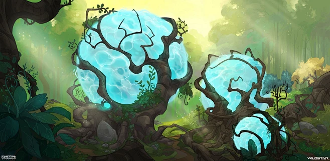 植物原画树原画来自cgbook.cn (1709)-花瓣网