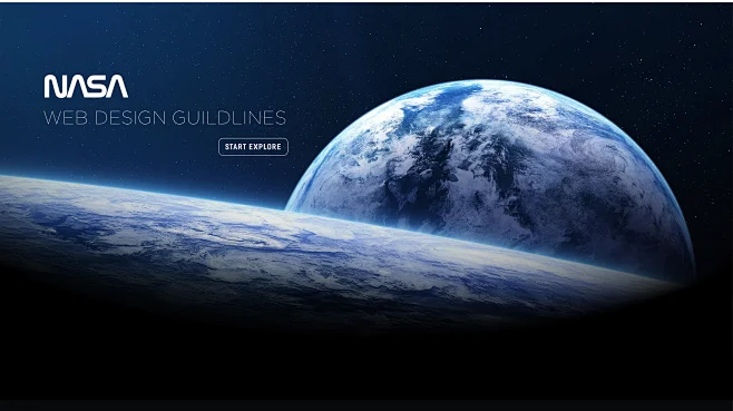 NASA Web Design-花瓣网