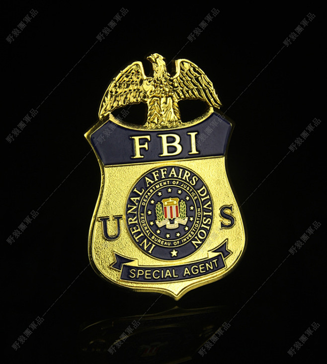 美国警徽 美国联邦调查局FBI警徽 金属徽章 特工金属警徽 纯铜-120