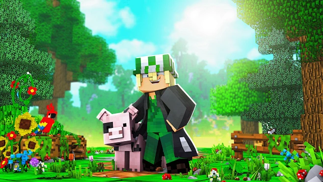 minecraft pvp thumbnail thumbnails-花瓣网