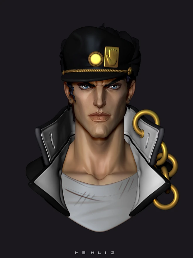JoJo- Fan art 3D-花瓣网