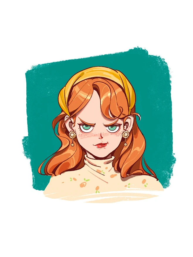 画一组【美式卡通风】素材 ，头像秒变复古风