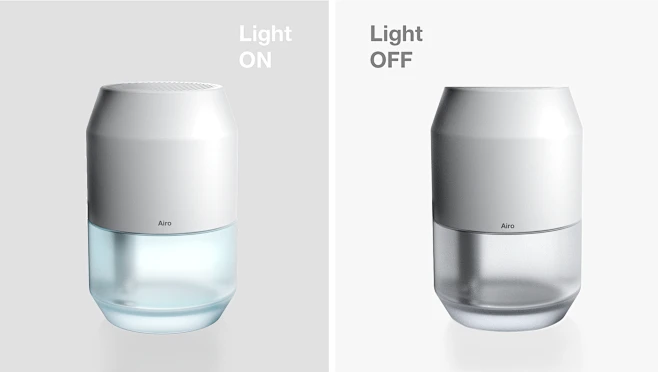 Airo Air Humidifier on Behance-花瓣网