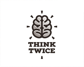 ThinkTwice标志 大脑 思维 思想 想法 头脑 主意 智慧 点子