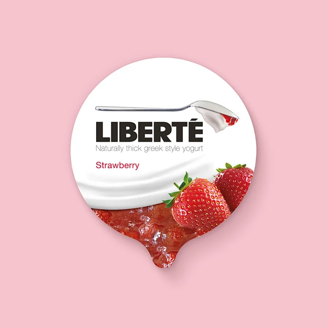 Liberté Yogurt Pots : Packaging design for Yoplait, Liberté yogurt pots-花瓣网