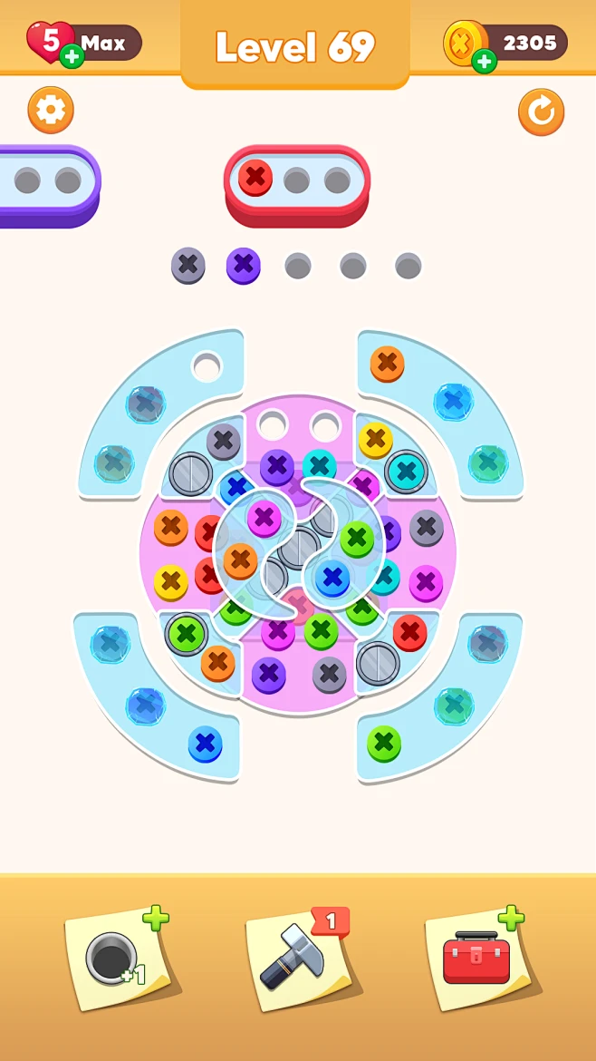 GAME: SCREW PIN :: Behance-花瓣网