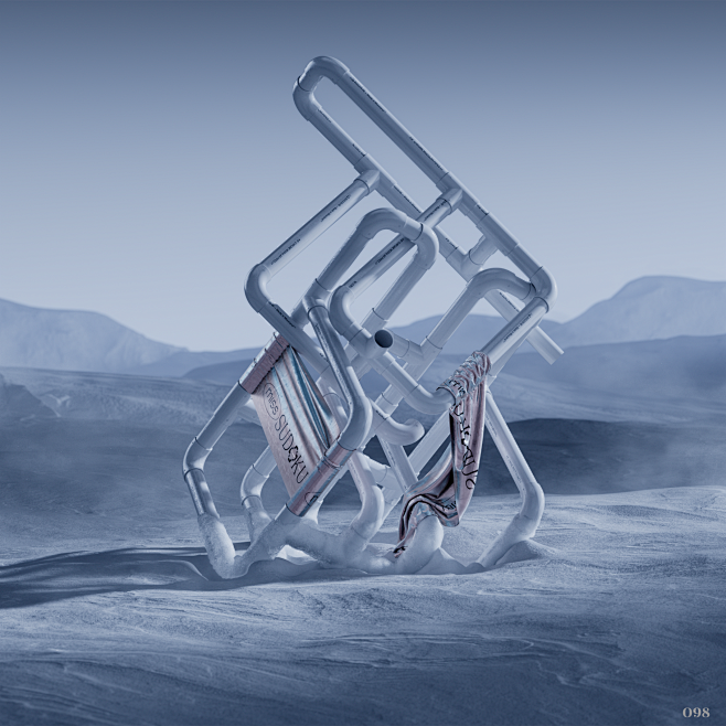 C4D场景渲染参考 3S c4d 产品渲染 场景搭建参考 场景构图 几何场景 三维场景 创意灵感参考