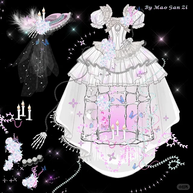 OC免服013—— 烛烬笼花 - 小红书-花瓣网