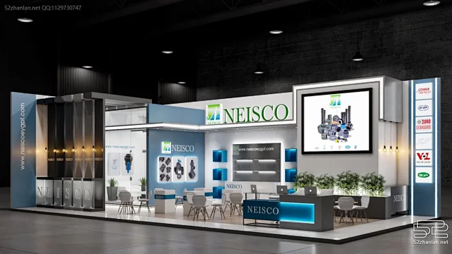 【NEISCO】展台设计分享 – 52展览设计-花瓣网