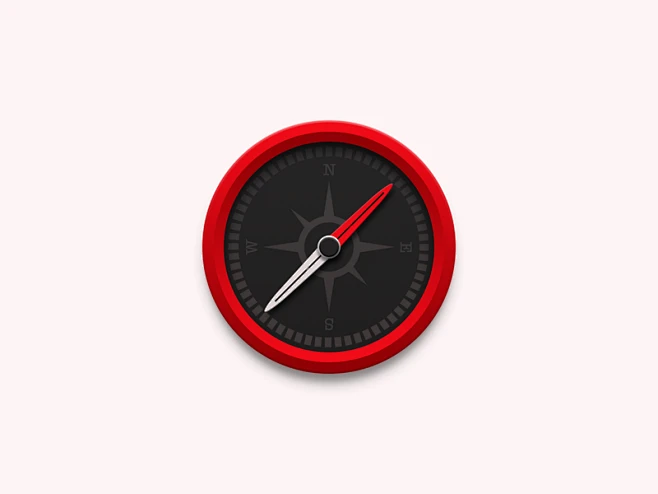 Compass Desktop Icon (Ferrari) icon black red app desktop phone compass ...