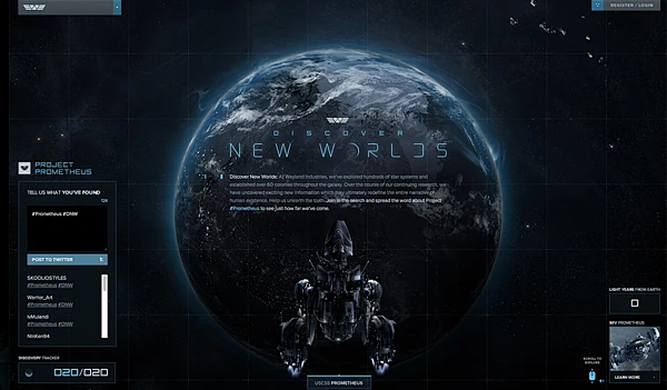 Prometheus - Digital Campaign on Behance-花瓣网