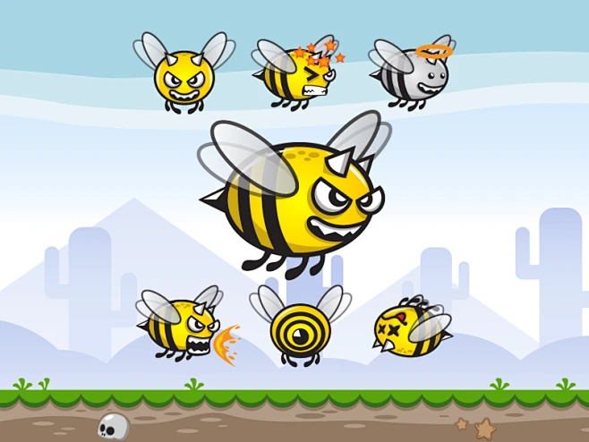 Killer bee sprite sheets - See how to download and other details at ...