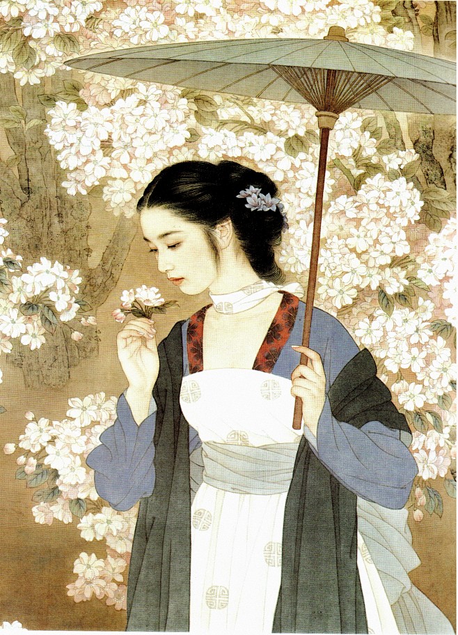 赵国经 王美芳 工笔人物.