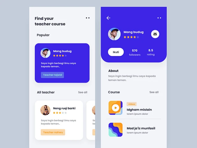 Course App Exploration design exploration app ios ux education ui ...