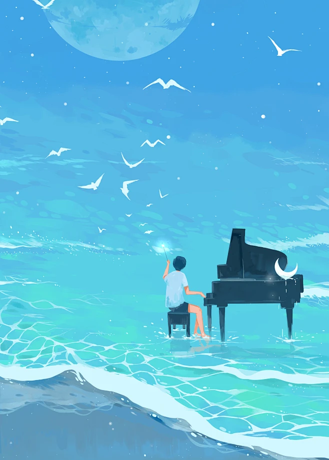 是星辰，是大海._我的宗介__插画师作品_涂鸦王国gracg.com-花瓣网