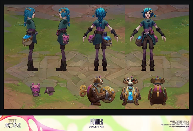 TFT Set 13 Into The Arcane Champion Concept-花瓣网
