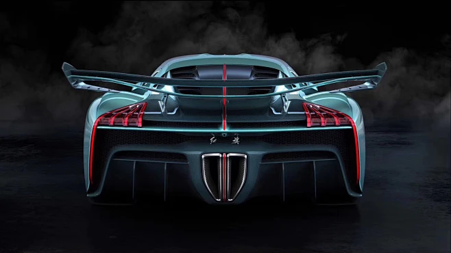 红旗首款超级跑车S9-花瓣网