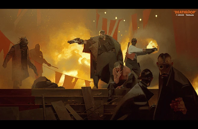 Deathloop painting, Sergey Kolesov : A painting for the world of ...