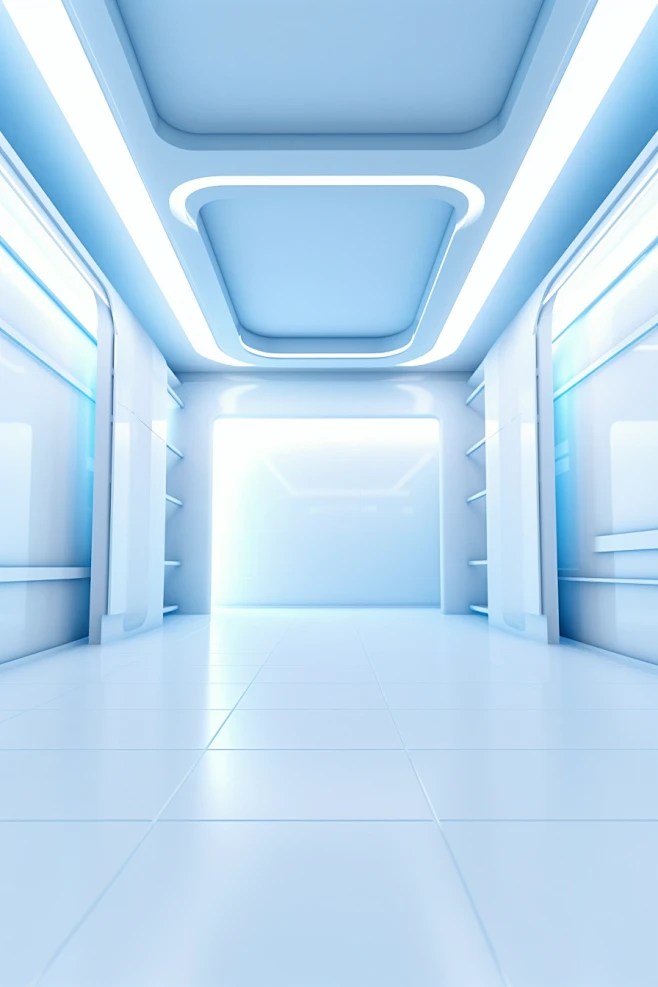 Very Minimal and light tech background, theme of our future with AI图片_A ...