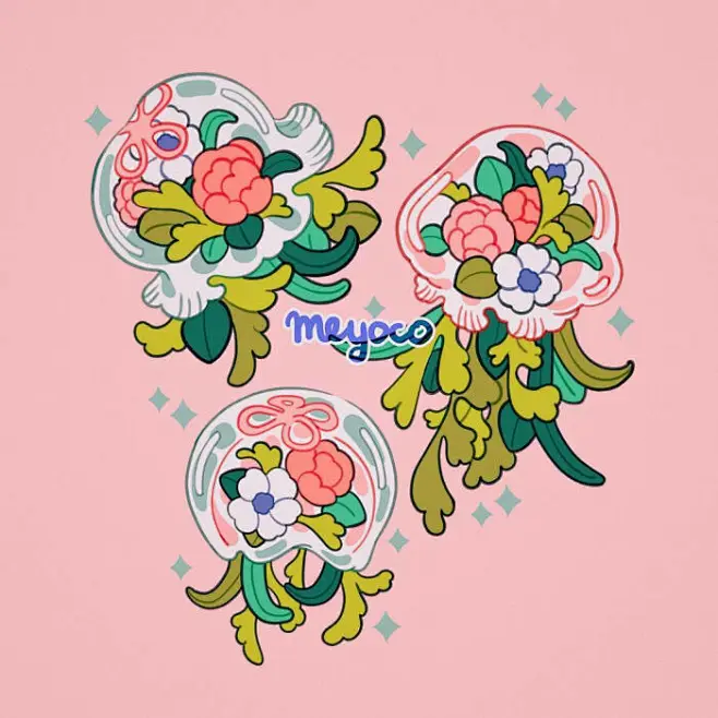 插画师meyoco-花瓣网