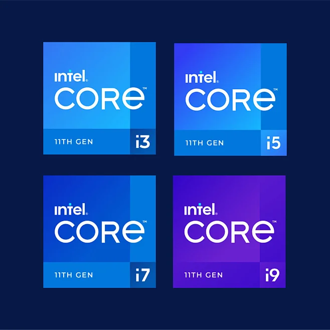 branding intel logo redesign-花瓣网