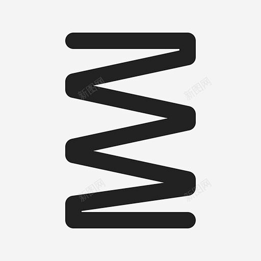 弹簧减震器运输图标 平面电商 创意素材