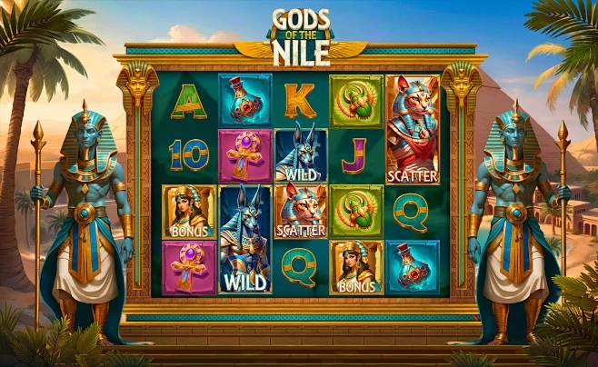 egypt cleopatra slot game Game Art 2д ILLUSTRATION slot game casino ...