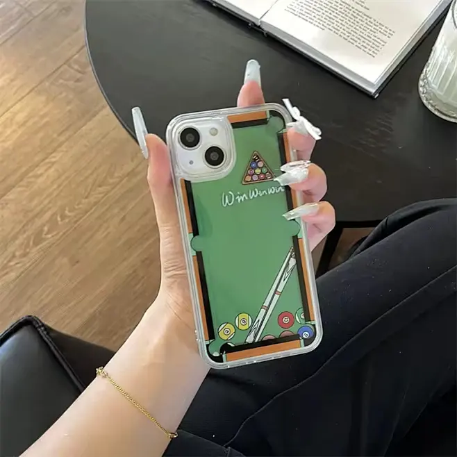 Creativity Move Around Billiards Phone Case for iPhone 16 14 15 Pro Max ...