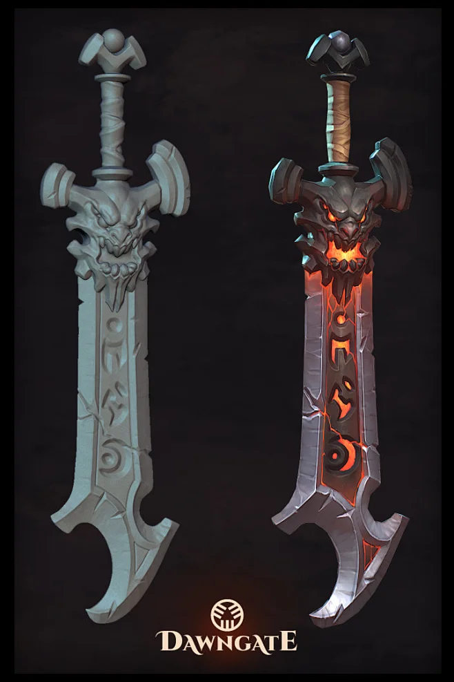 Dawngate Voluc's Sword, Trevor Carr : This was a re-imagining of Voluc ...