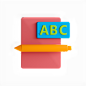 English Book 3D Icon