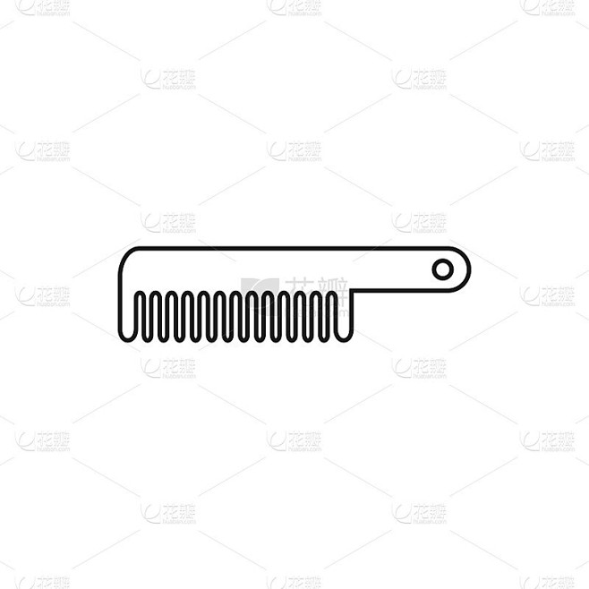 Comb graphic design template vector isolated
