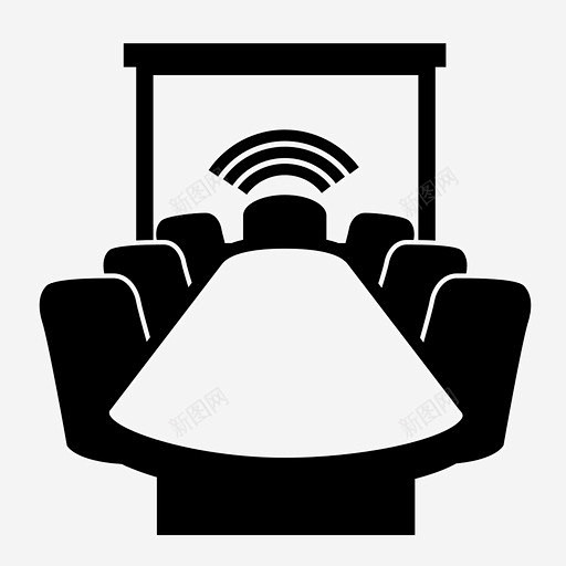 会议室经理会议区图标 标志 UI图标 设计图片 免费下载 页面网页 平面电商 创意素材