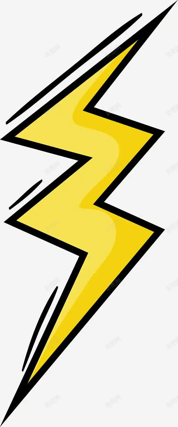 创意手绘闪电矢量图 免抠png 设计图片 免费下载 页面网页 平面电商 创意素材-花瓣网