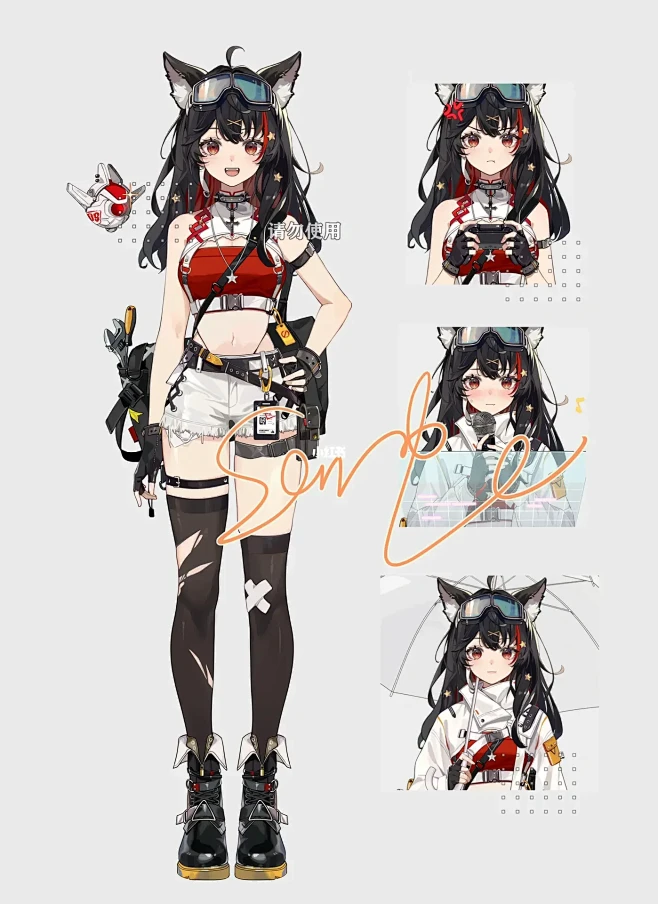 最近画的l2d-花瓣网