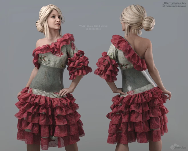 VA2015: MD Salsa Dress - Marvelous Designer, Verica Alzheimer : My ...