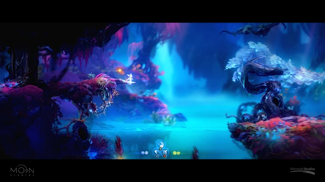 {游戏系列}奥地利ori《奥日与黑暗森林》（UI,角色，场景）-花瓣网