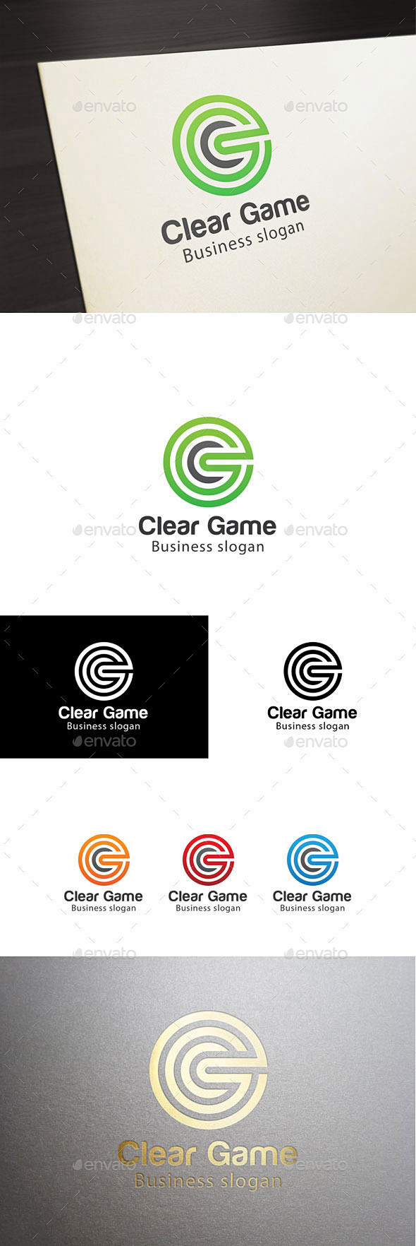 明确Game-Letter C标志-字母标志模板Clear Game-Letter C Logo - Letters Logo ...