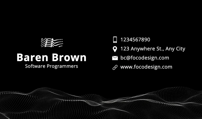 Software Programmer Personal Information Business Card素材-花瓣网