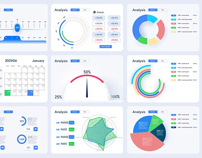 Infographic template stock diagrams and statistics bars : Modern ...