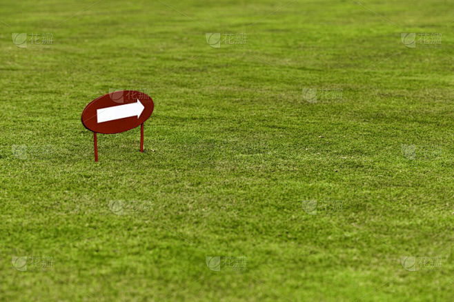 Golf course exit sign