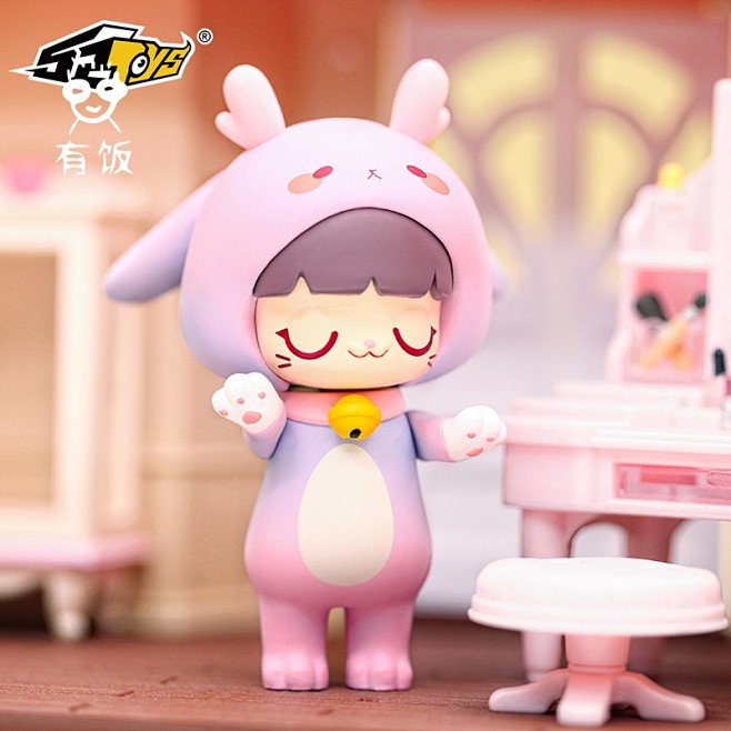 Kimmy&Miki动物系列52toys盲盒兔子小鹿可爱摆件潮玩女生礼物现货-淘宝网