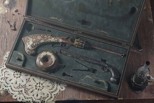 Still life with weapons-花瓣网