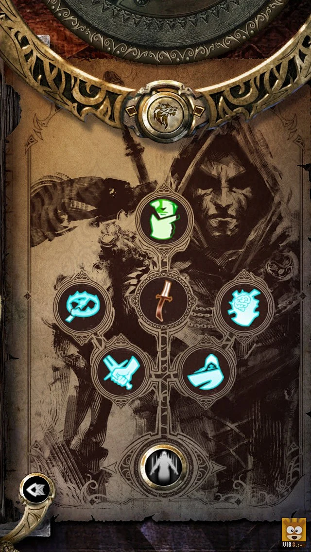 RPG游戏小说《Lone Wolf 孤狼》UI游戏界面-花瓣网