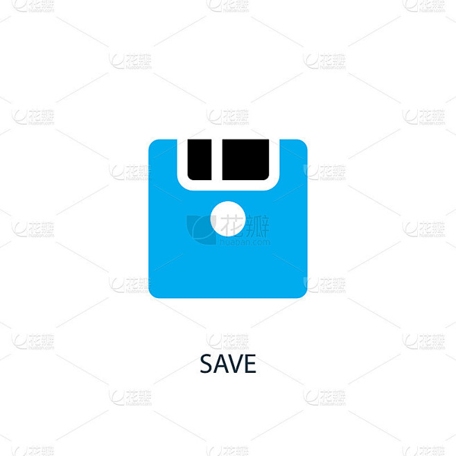 Save图标。图标元素说明