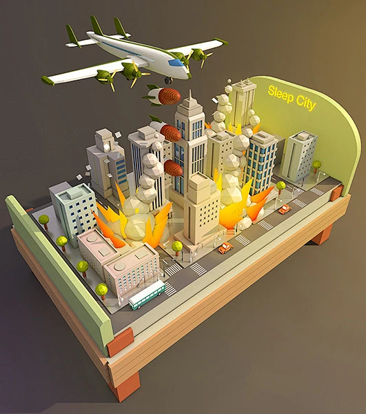 2016 C4D 练习-花瓣网