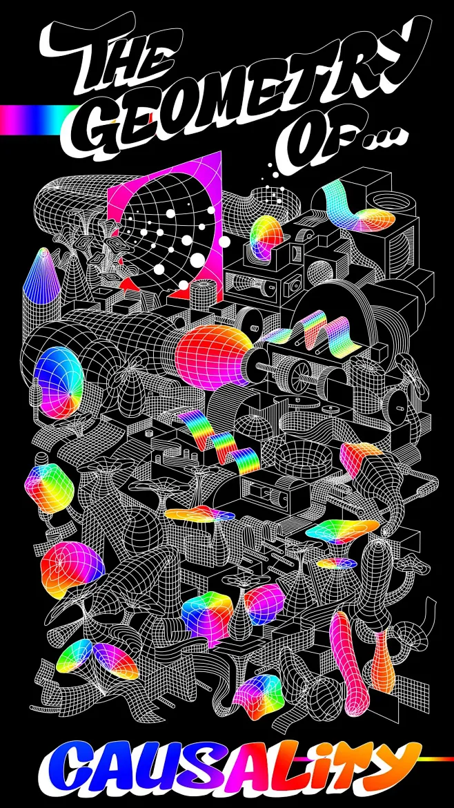 The Geometry of Causality Graphic Design Posters, Graphic Design ...