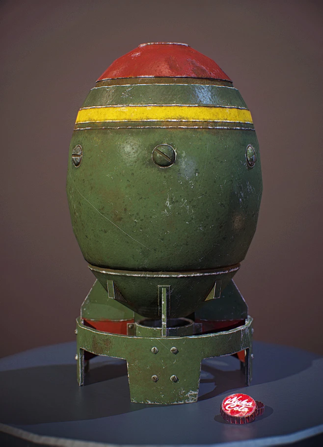Mini nuke (Fallout fanart), Yeghor Gallagher : Quick realtime model ...