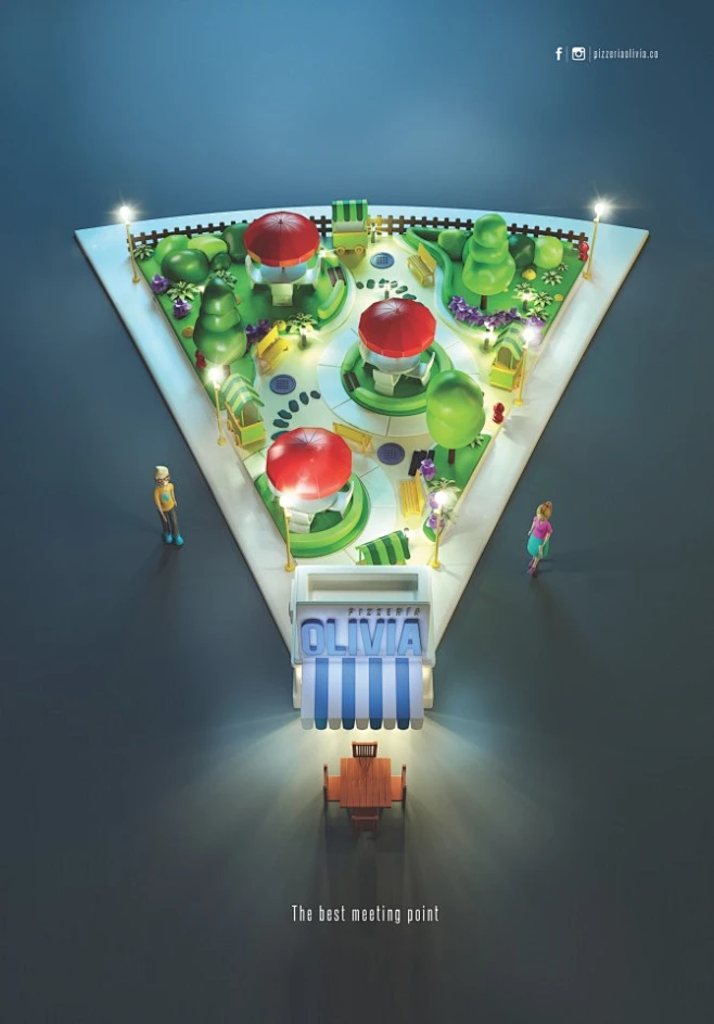 Pizzeria Olivia | Creamos | The best meeting point, 1 | WE LOVE AD图片_创意 ...