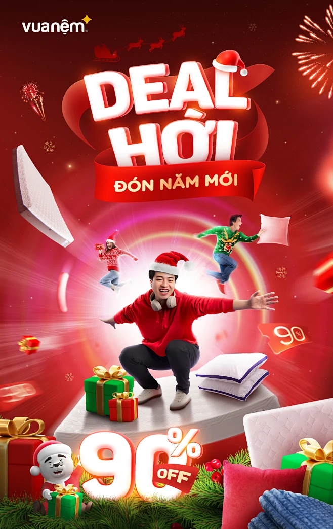 key visual Social media post Socialmedia mattress pillow Christmas new ...